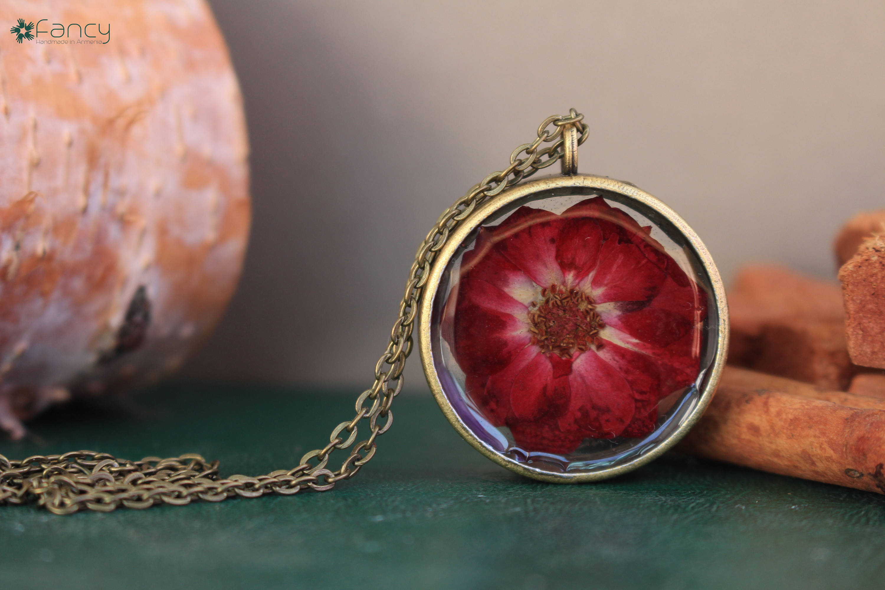 Real Rose Necklace , Dried Rose Jewelry , Red Rose Necklace ...