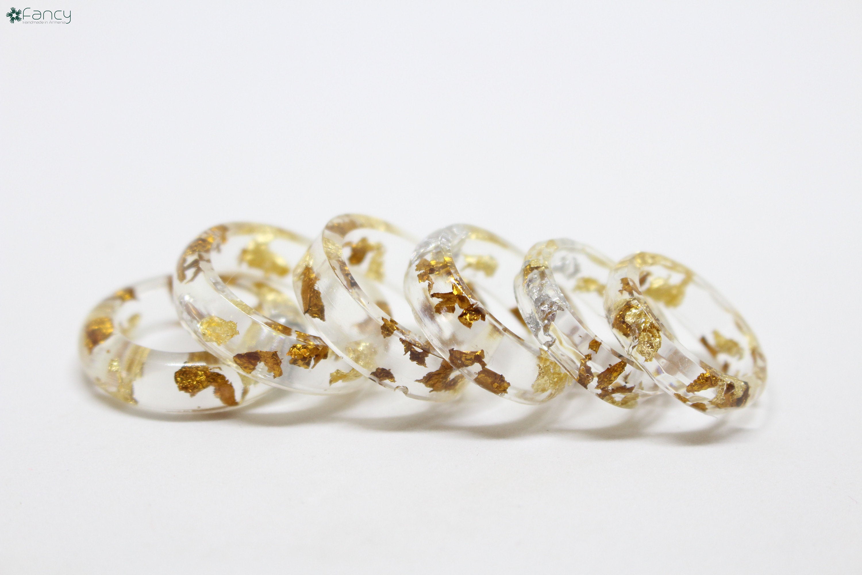 Resin Ring With Gold Flakes, Resin Ring Wedding, Crystal Resin Ring ...